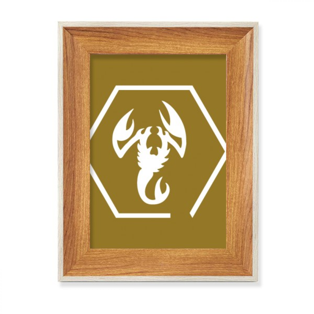 Scorpions Surrounded Natural Insects Desktop Wooden Photo Frame Display ...