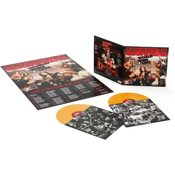 Scorpions - World Wide Live, 180-Gram Orange Colored Vinyl, Heavy Metal ...