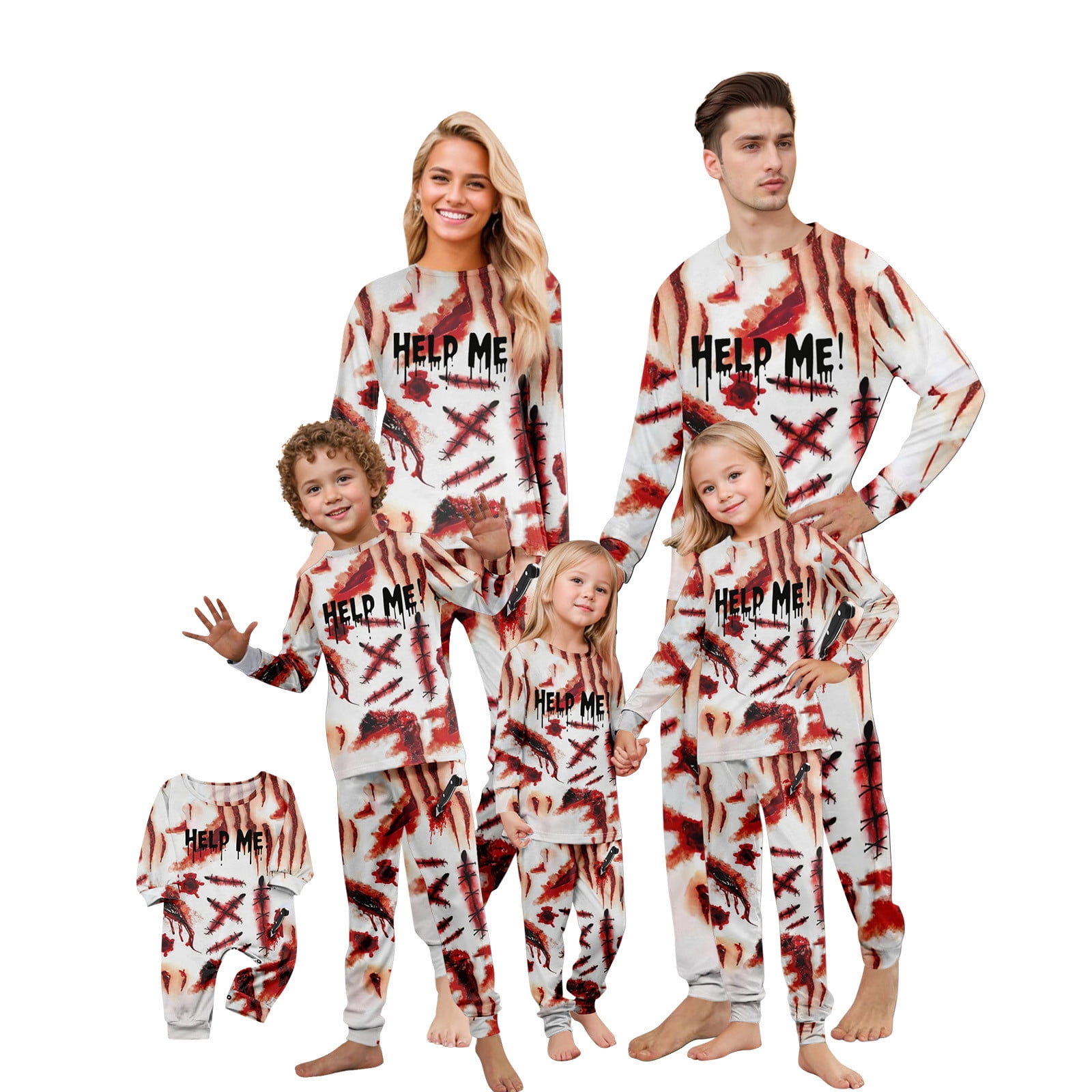 Scorta Matching Halloween Pajamas for Family – Jack-O-Lantern Face ...