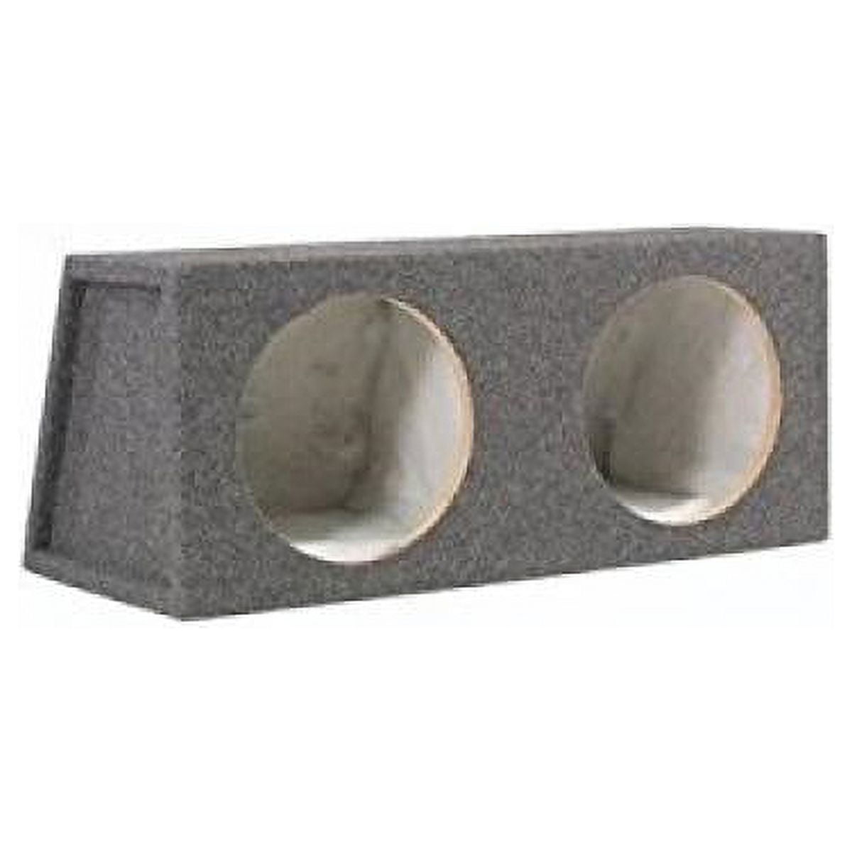 Scosche 10-Inch Dual Subwoofer Enclosure, MDF, Grey/Black, Loudspeaker ...