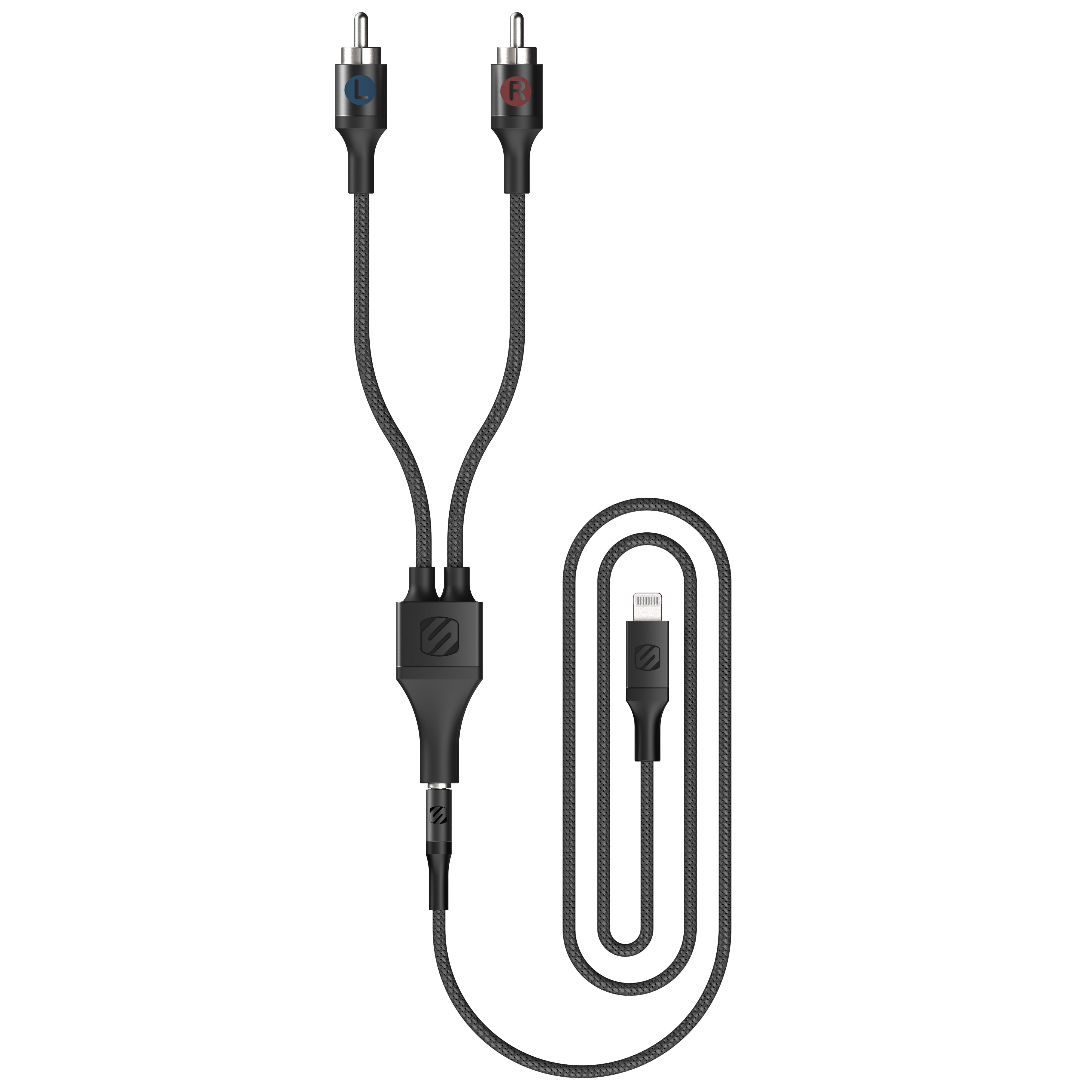 Scosche 4 ft. i3AUXB4RCAA-SP Hookup Premium Lightning Audio Adapter Kit ...