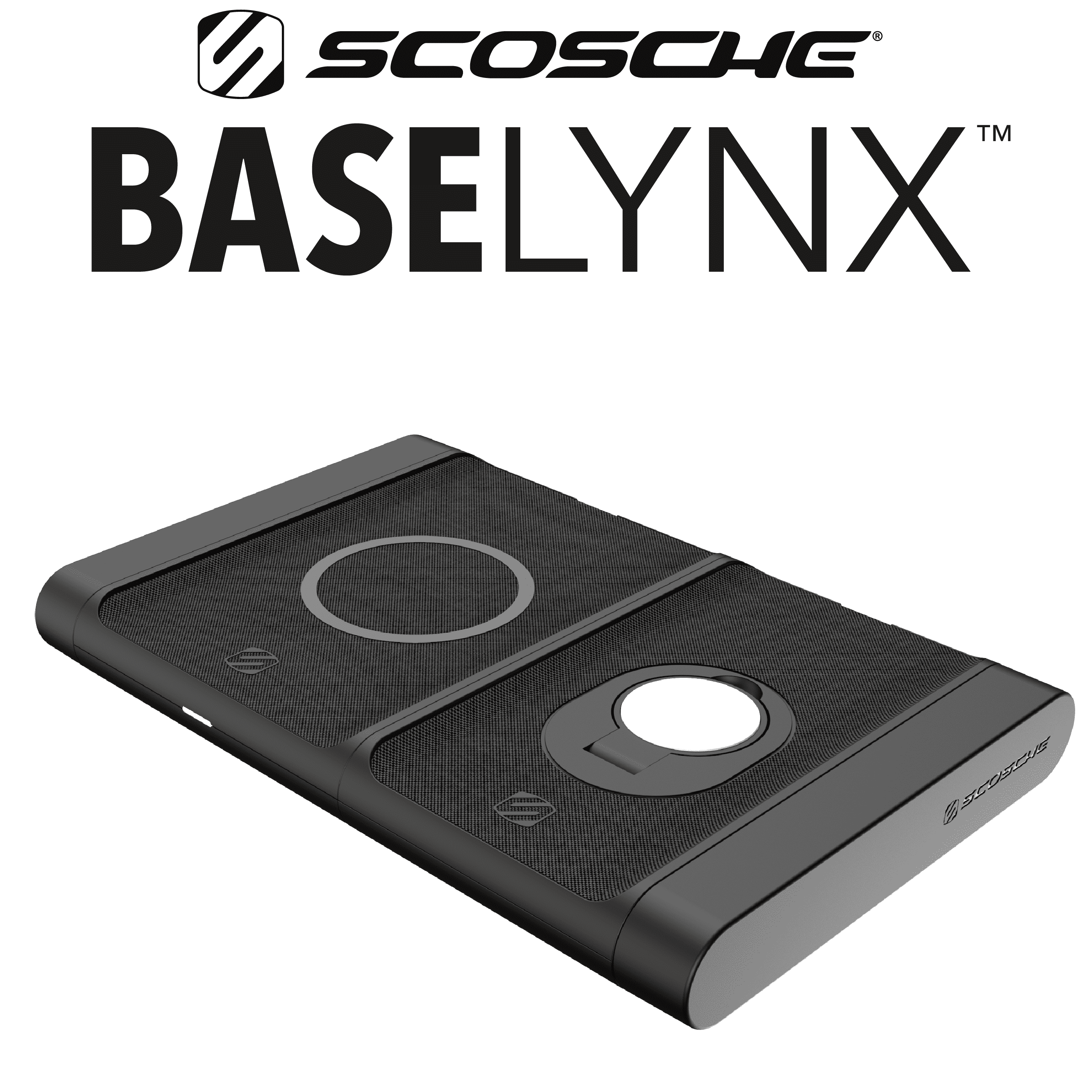 Scosche BLKIT4-SP BaseLynx Qi-Certified Modular Wire Free Powering ...