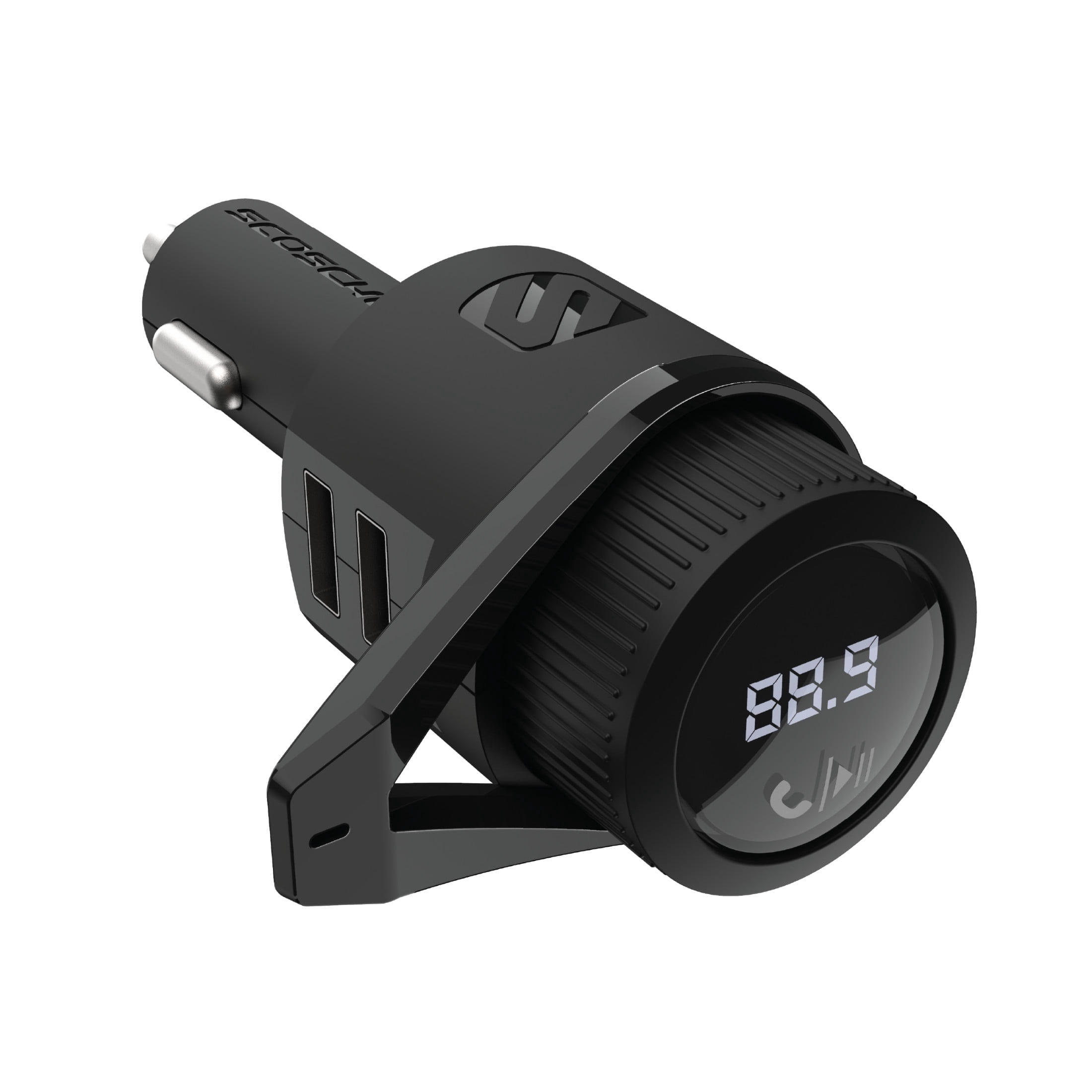 Scosche BTFM5 Wireless Car Kit w/ Digital FM Transmitter & Dual 12W USB ...