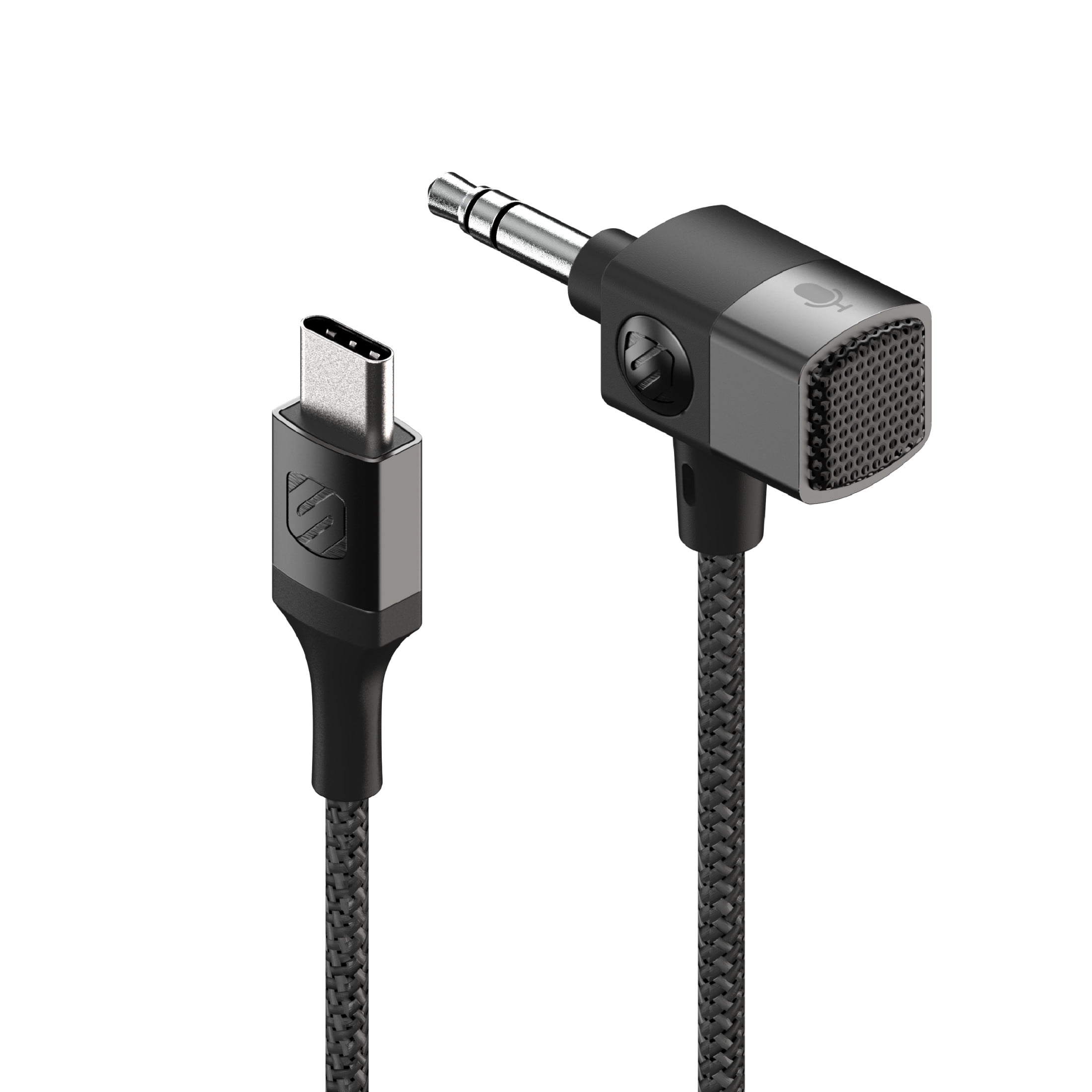 Scosche CAUXMICB4-SP Premium USB-C to 3.5 mm Braided Audio Cable ...