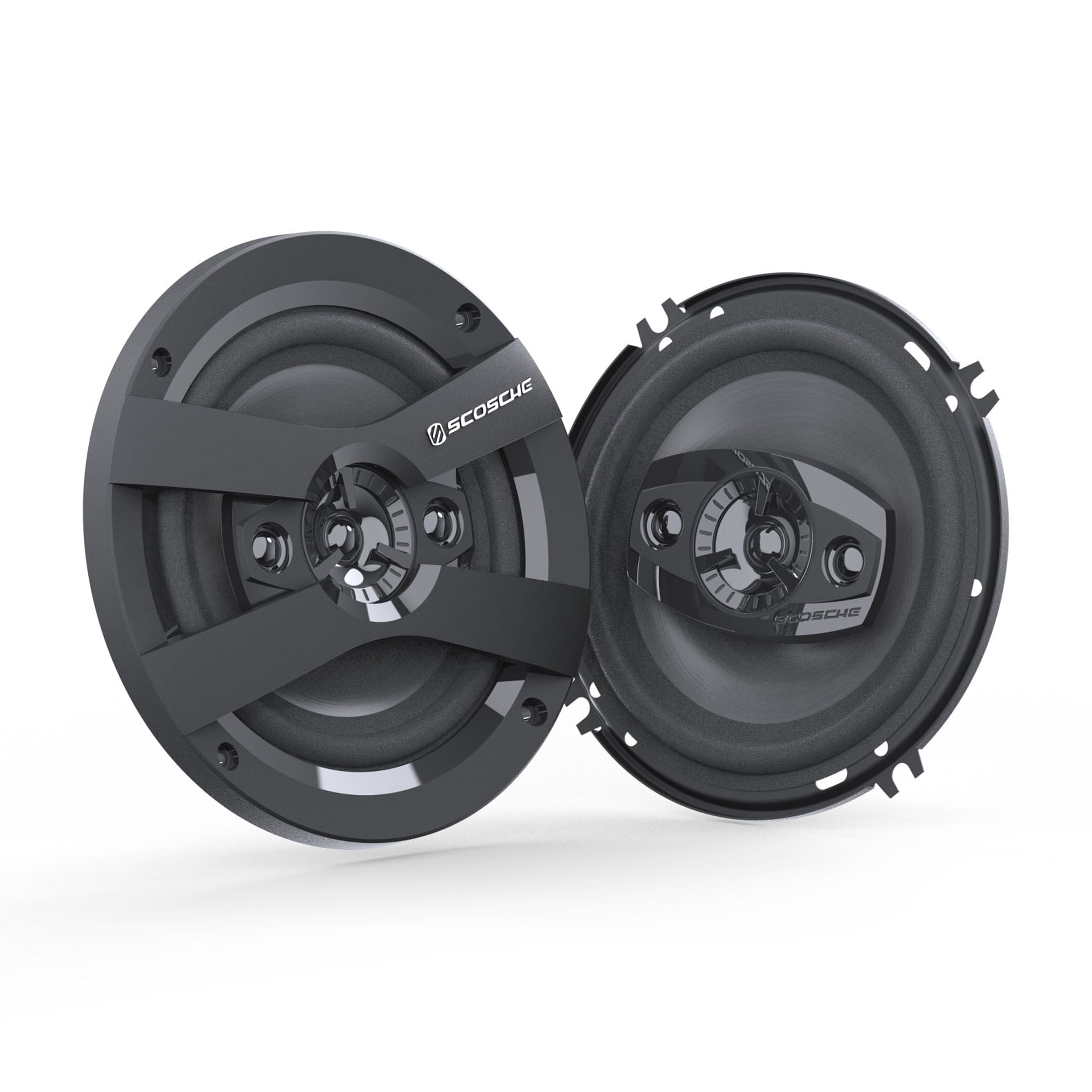 Scosche 6.5" 4-Way Car Audio Speaker Pair – 200W Peak Power – Precision ...