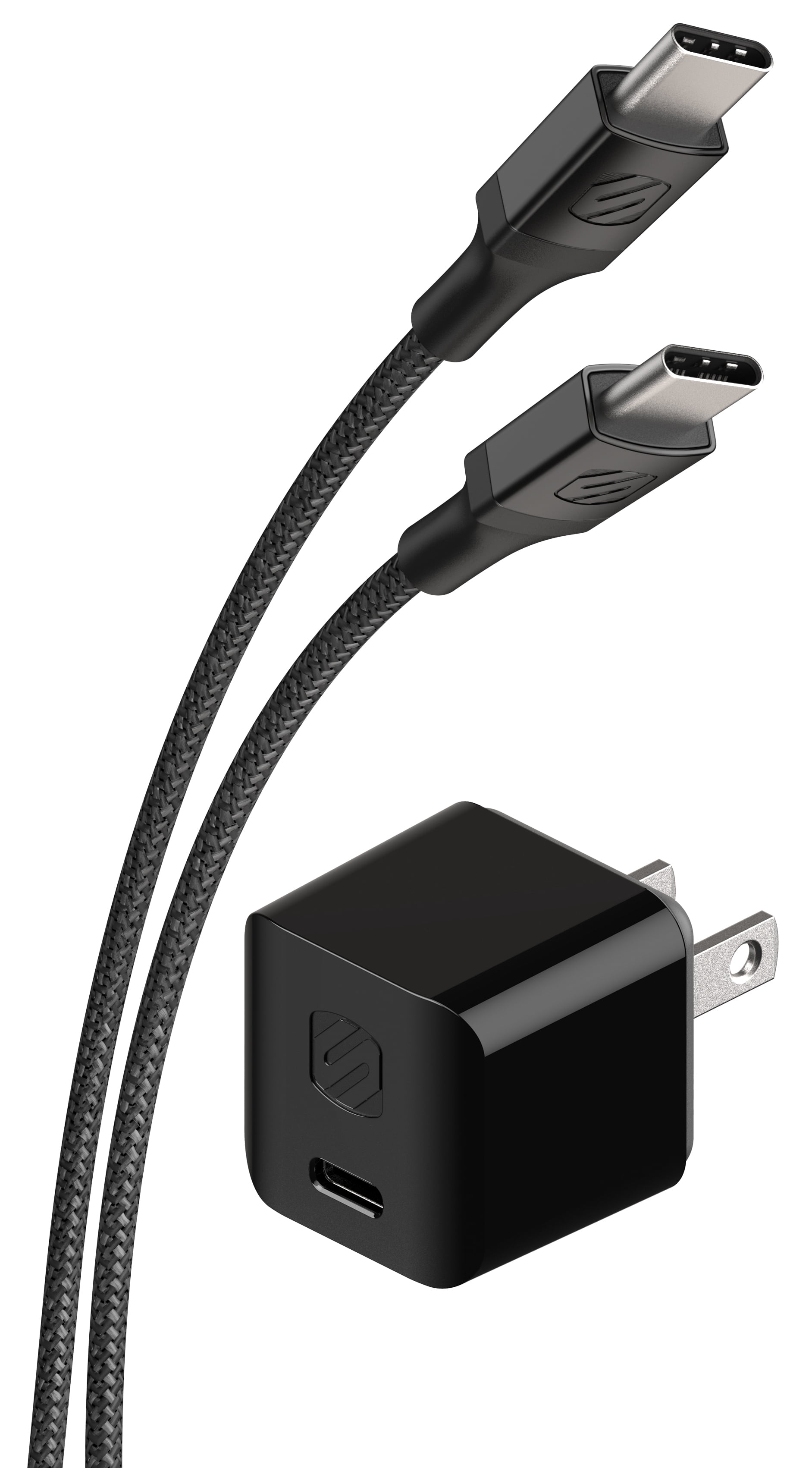 Scosche HPD30CCB8-SP All In One PowerVolt 30W Mini USB-C Wall Charger ...