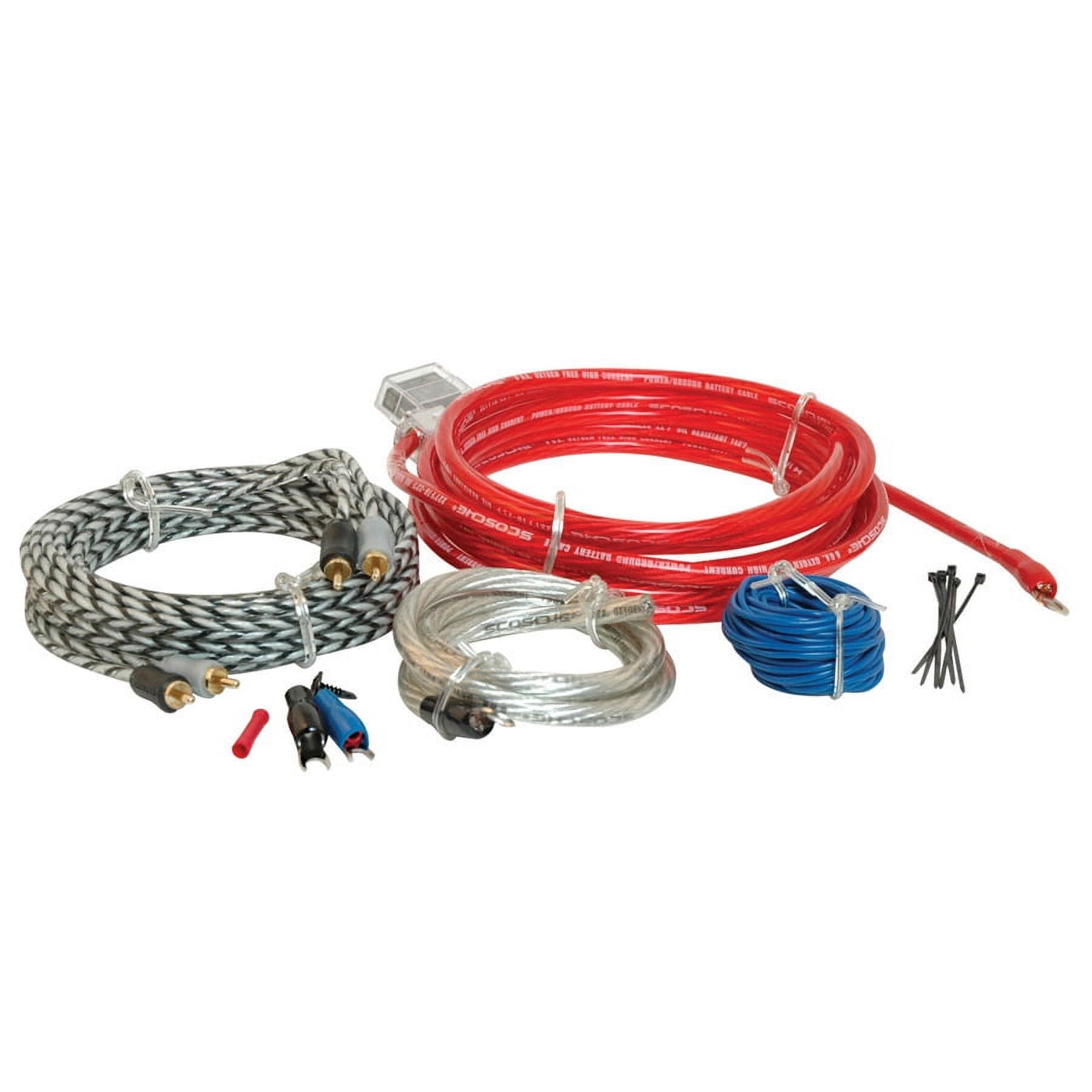 Scosche KPA6D - 1200 Watt 6-AWG Amp Wiring Kit - Walmart.com