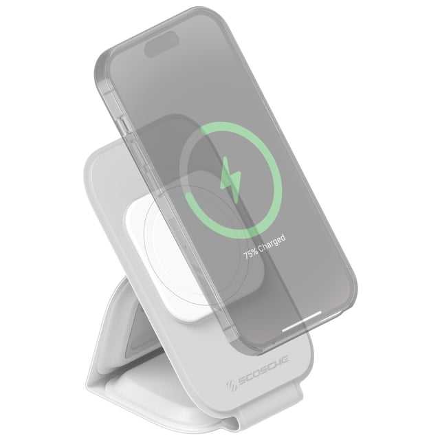 Scosche MSQFG2N1WT-SP MagicMount™ Travel Folding 2-in-1 Wireless ...