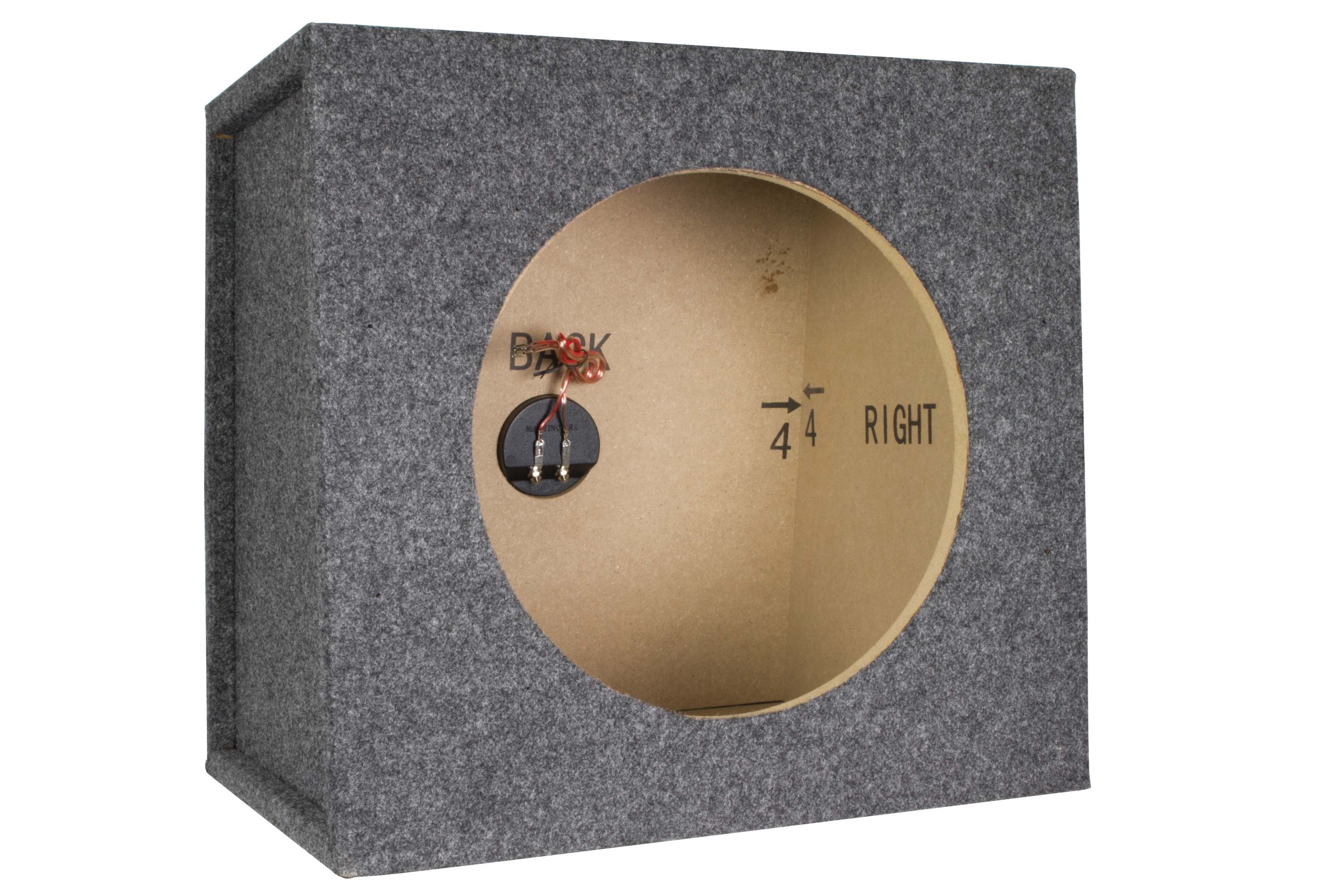 QPower QTW12 Single 12" Sealed Car Audio Subwoofer Sub Box Enclosures ...