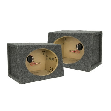 QPower SHALLOW112 Single 12" Vented Shallow Subwoofer Sub Box Enclosure ...