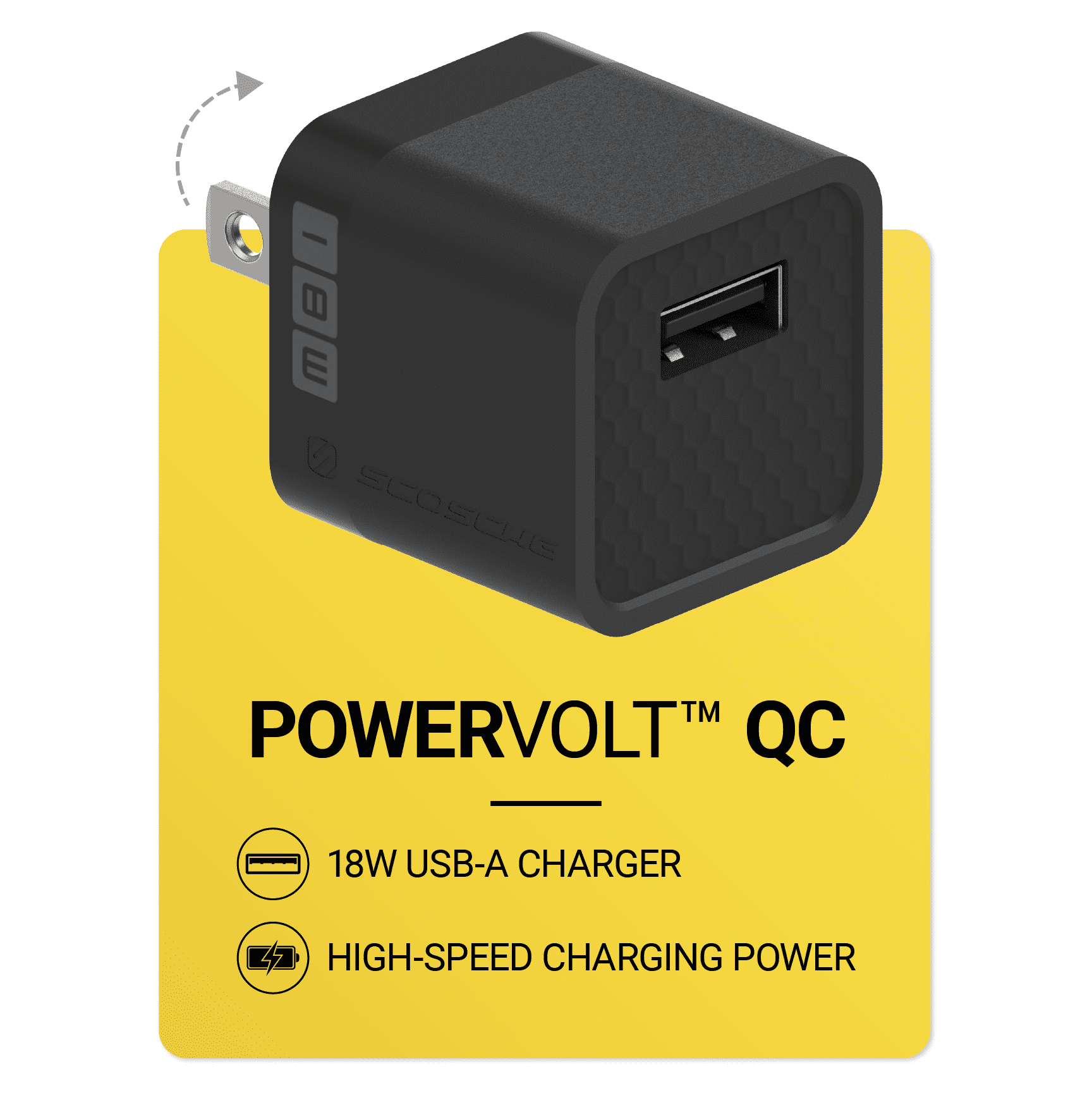 Scosche 18W Qualcomm Quick Charge 3.0 USB-A Fast Wall Charger with ...