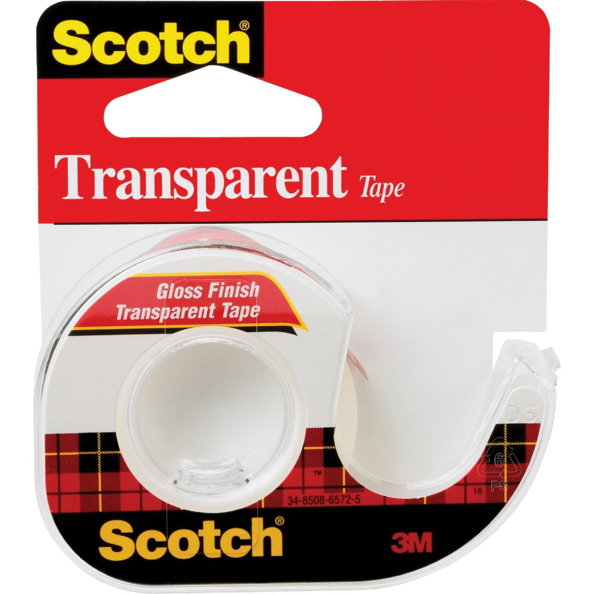Scotch Transparent Tape in Hand Dispenser - 1 Roll, 0.5 in x 450 in ...