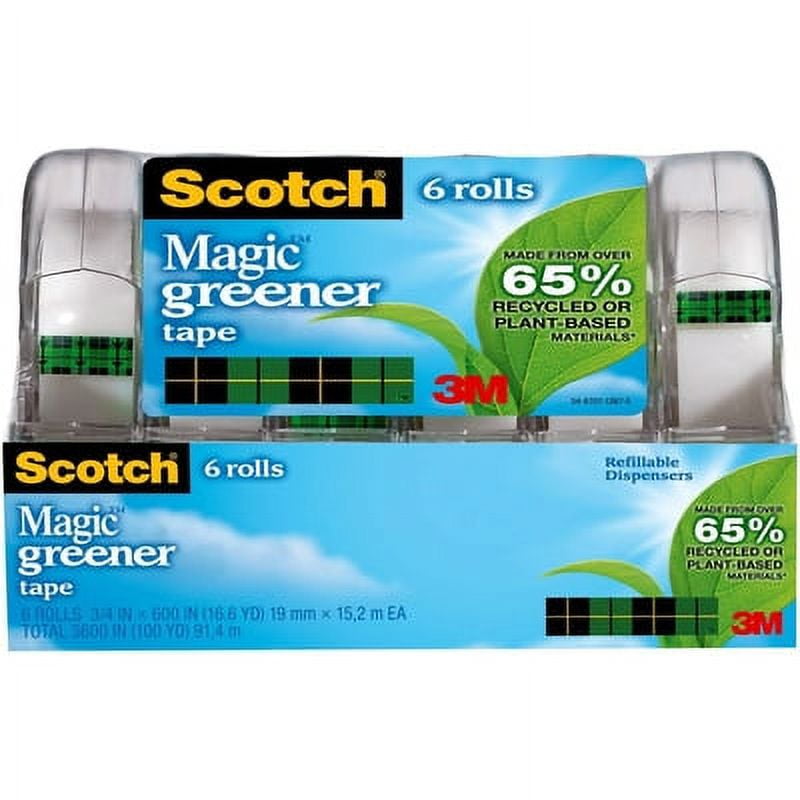 Scotch-1PK Magic Greener Tape With Dispenser, 1" Core, 0.75" X 50 Ft ...