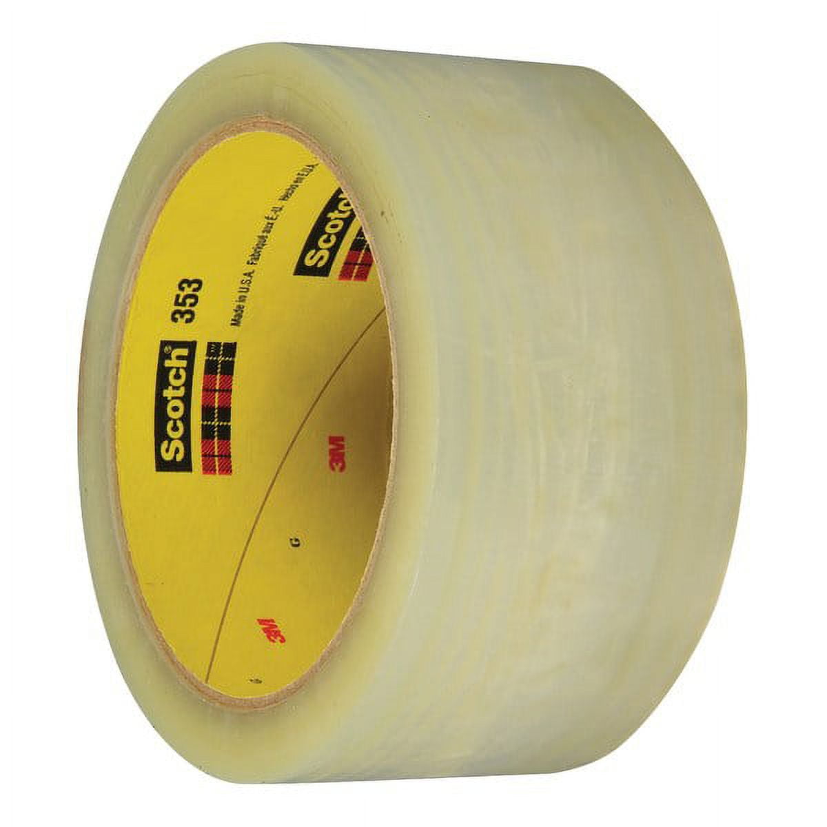 3M™ 353 Carton Sealing Tape, 3" Core, 2" x 55 Yd., Clear, Case Of 36 ...