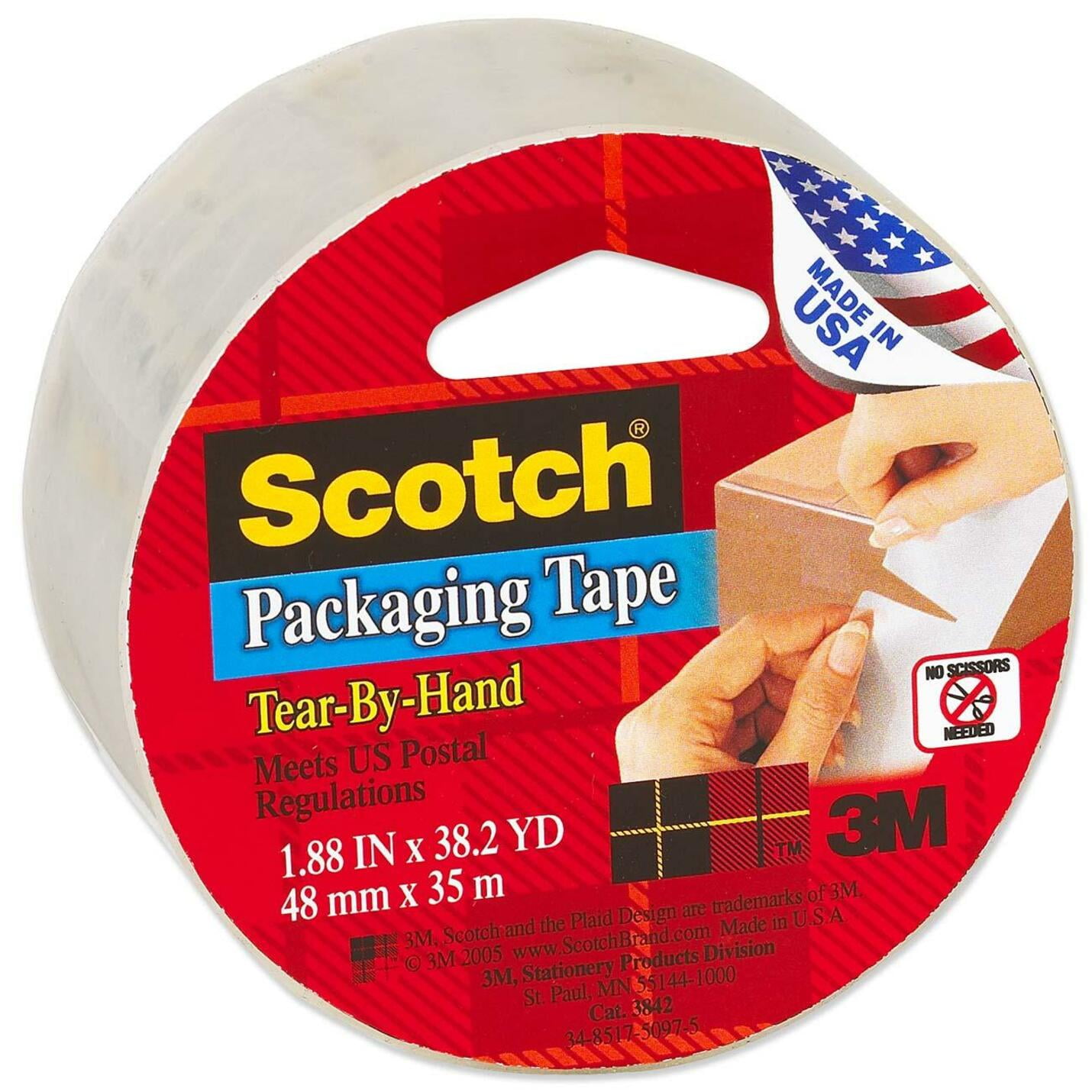 Scotch 3842 Tear-By-Hand Packaging Tape - Walmart.com
