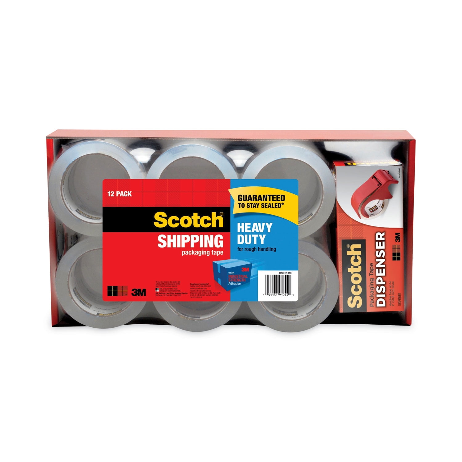 Free Shipping! Scotch 3850 Heavy-Duty Packaging Tape with DP300 ...
