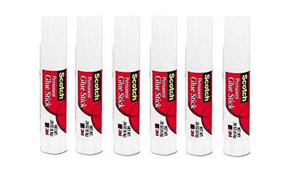 Scotch 3M Permanent Glue Sticks, Clear, Non-toxic, Acid-free, Each 0.28 ...