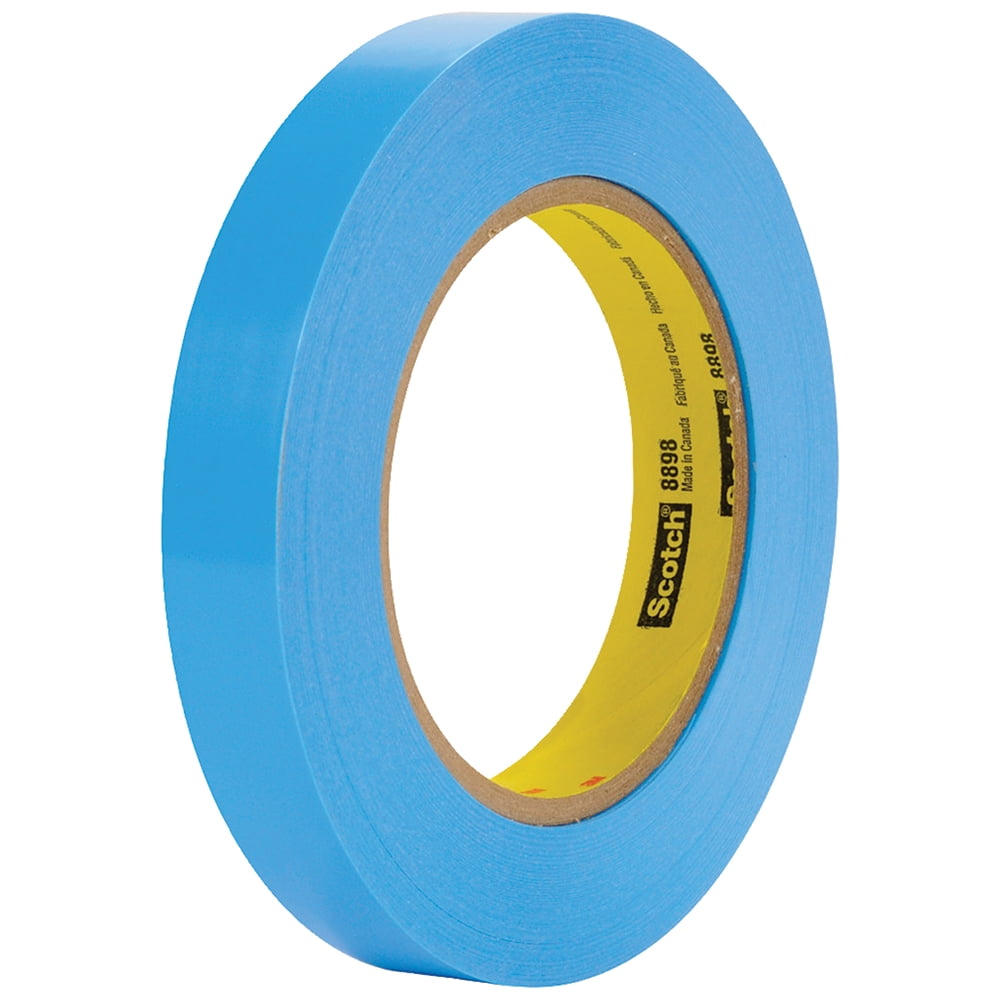 Scotch® 8898 Tensilized Poly Strapping Tape, Blue, 4.6 Mil, 48/CA ...