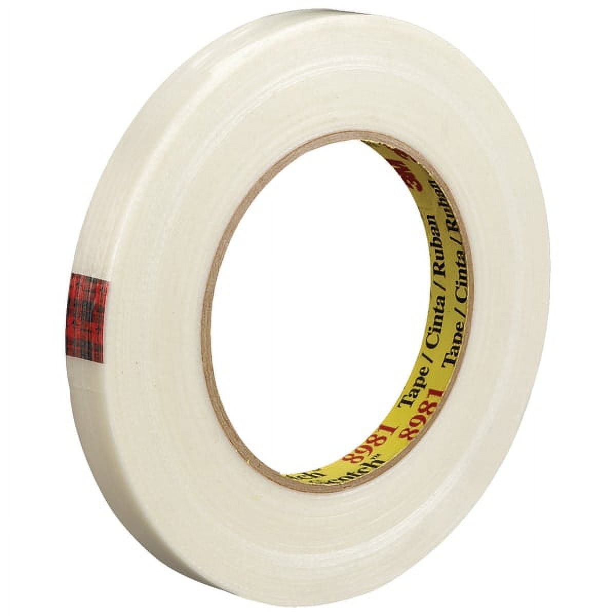 Scotch 8981 Strapping Tape, 3" Core, 0.5" x 60 Yard, Clear, Case of 12 ...