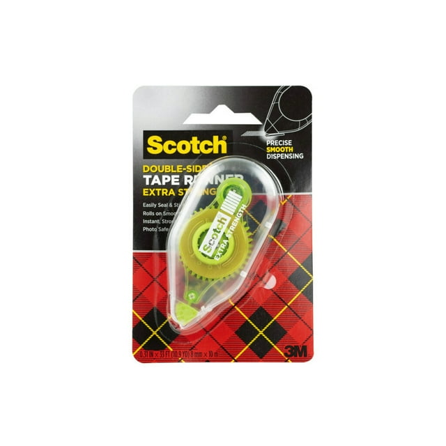 Scotch Adhesive Dot Roller Value Pack, Green Dispenser, 4 Count, 031 in ...
