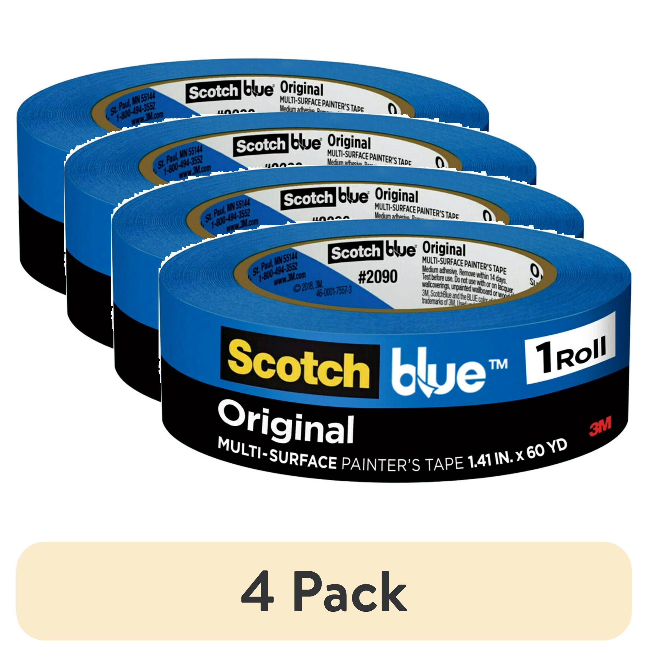(4 pack) Scotch Blue Painter's Tape, 1.41 in. x 60 yd., 1 Pack ...