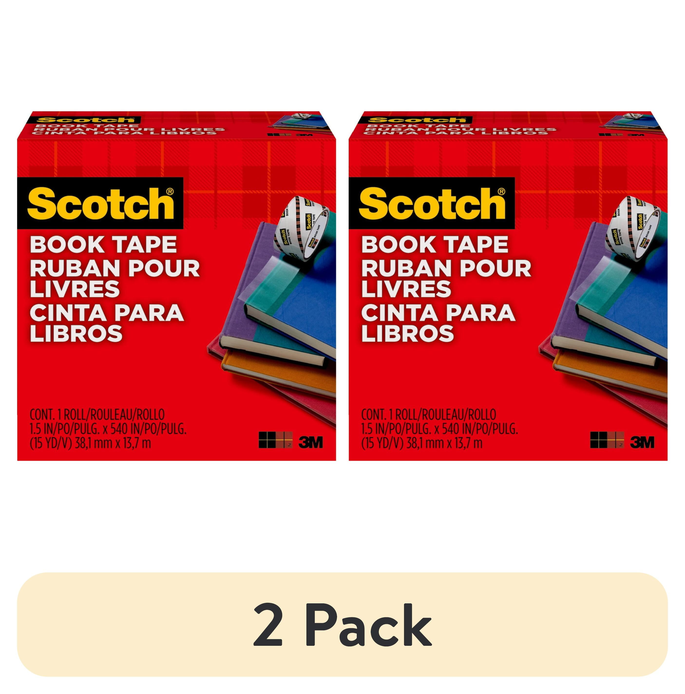 (2 pack) Scotch Book Repair Tape, 1 1/2 in. x 540 in., 3 in. core ...