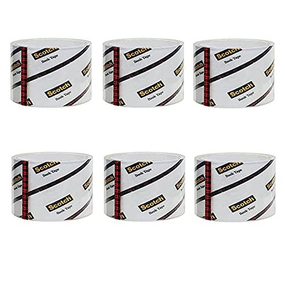 Scotch Book Tape 845, 3 Inches x 15 Yards - FF084574, 6 Pack - Walmart.com