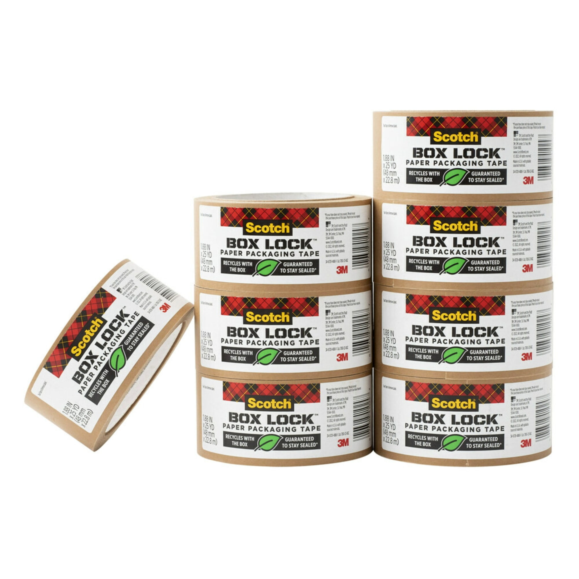 Scotch Brand Heavy Duty Box Lock Packaging Tape for Shipping and ...