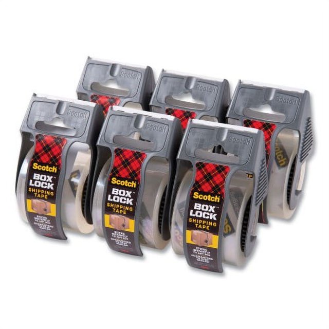 Box Lock Shipping Packaging Tape, 1.5" Core With Dispenser, 1.88" X 22. ...