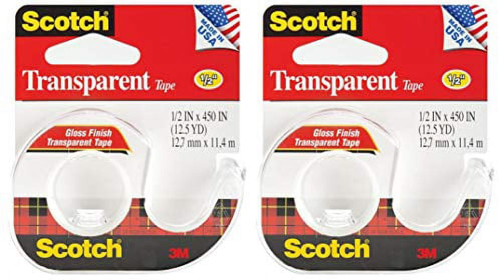 Scotch Brand Transparent Tape, Versatile, Glossy Finish, Engineered for ...
