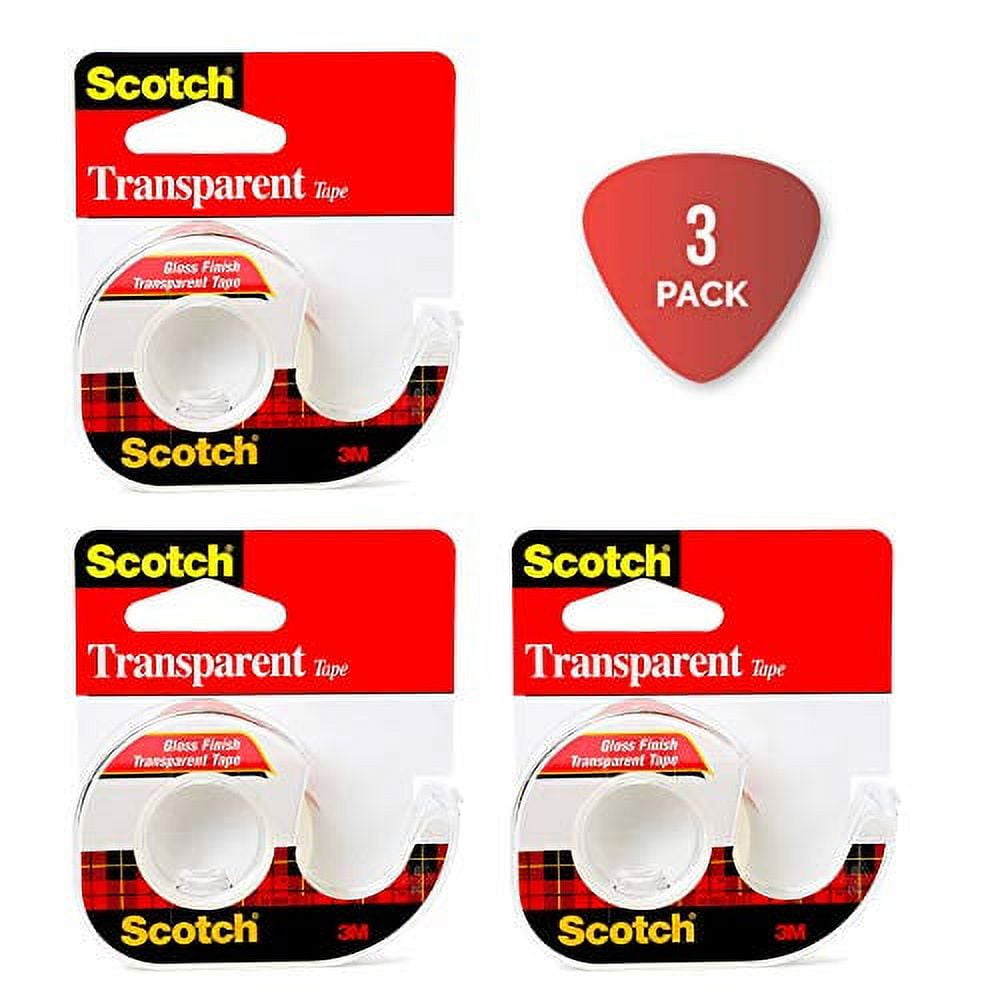 Scotch Brand Transparent Tape, Versatile, Glossy Finish, Engineered for ...