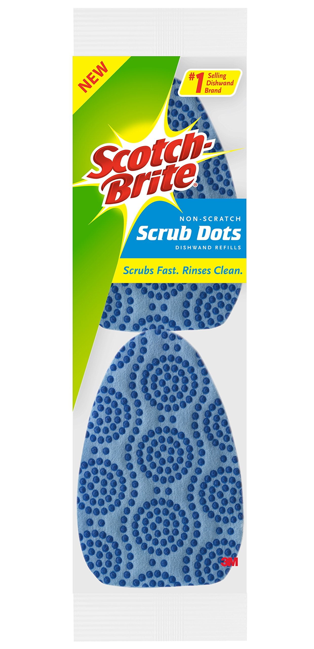 Scotch-Brite 2 Piece Scrub Dots Non-Scratch Dish Wand Refills - Walmart.com