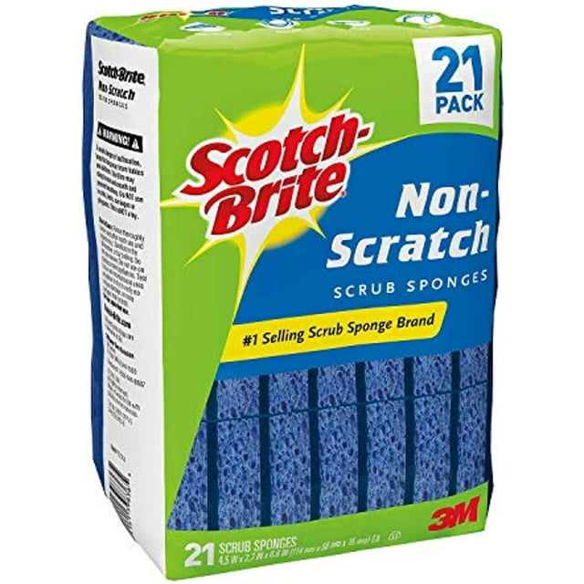 Scotch-Brite 21 Pack Non-Scratch Scrub Sponges - Walmart.com