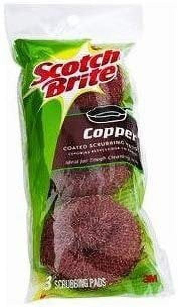 Scotch Brite 213C Scotch-Brite Copper Coated Scouring Pads 3 Count ...