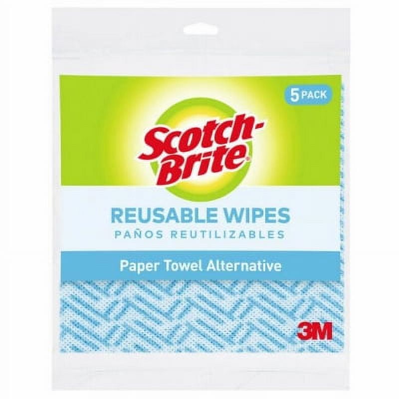 Scotch-Brite 5 Pack Kitchen Wipe High Performance Clean Wipe Dust & Po ...