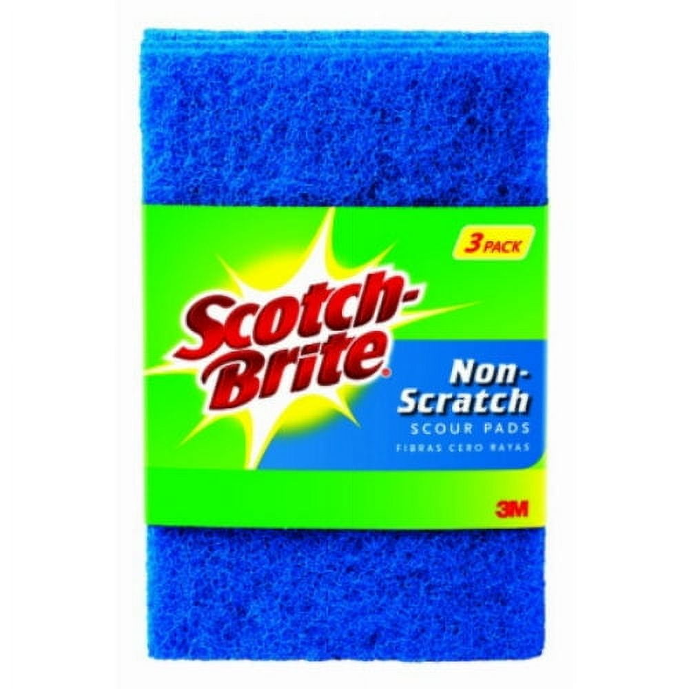 Scotch-Brite 623-10 Multi-Purpose Non-Scratch Scour Pads, 3-Pack, Each ...