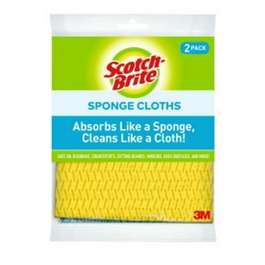 Casabella Large Cellulose Sponge Cloths, Assorted Colors, 3 ct ...