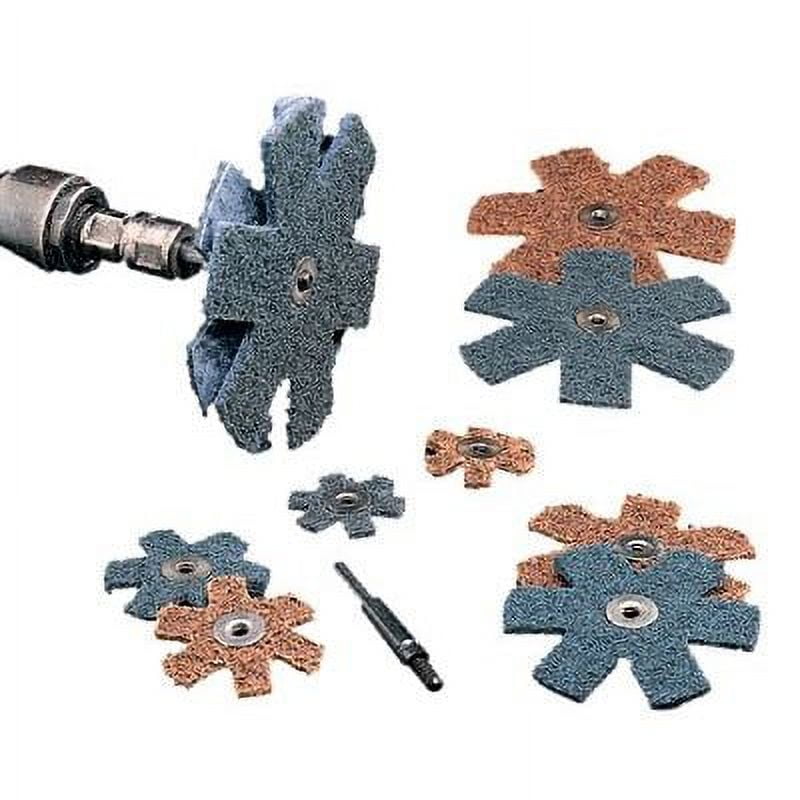 Scotch-Brite Abrasive Star, 1 1/2 in Dia, Coarse 7000120965 - Walmart.com