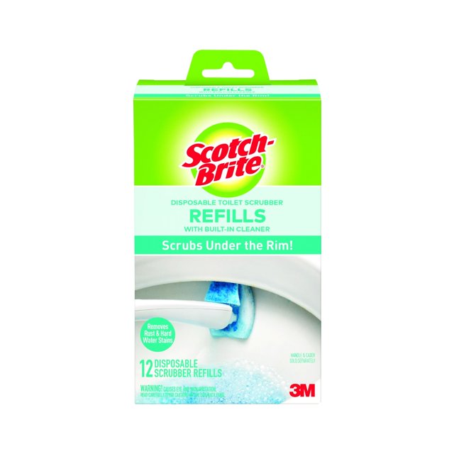 Scotch-Brite Bowl Cleaner Scrubber Rim Refills, Disposable Toilet ...