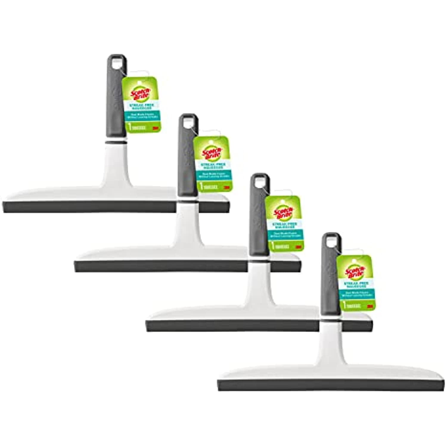 Scotch-Brite Dual Blade Squeegee, Safe on Mirrors, Glass Shower Doors ...
