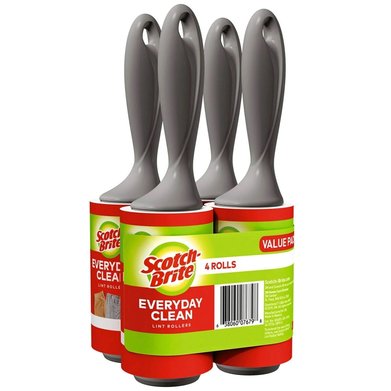 Scotch-Brite Everyday Clean Lint Rollers (4 Pack) - Walmart.com