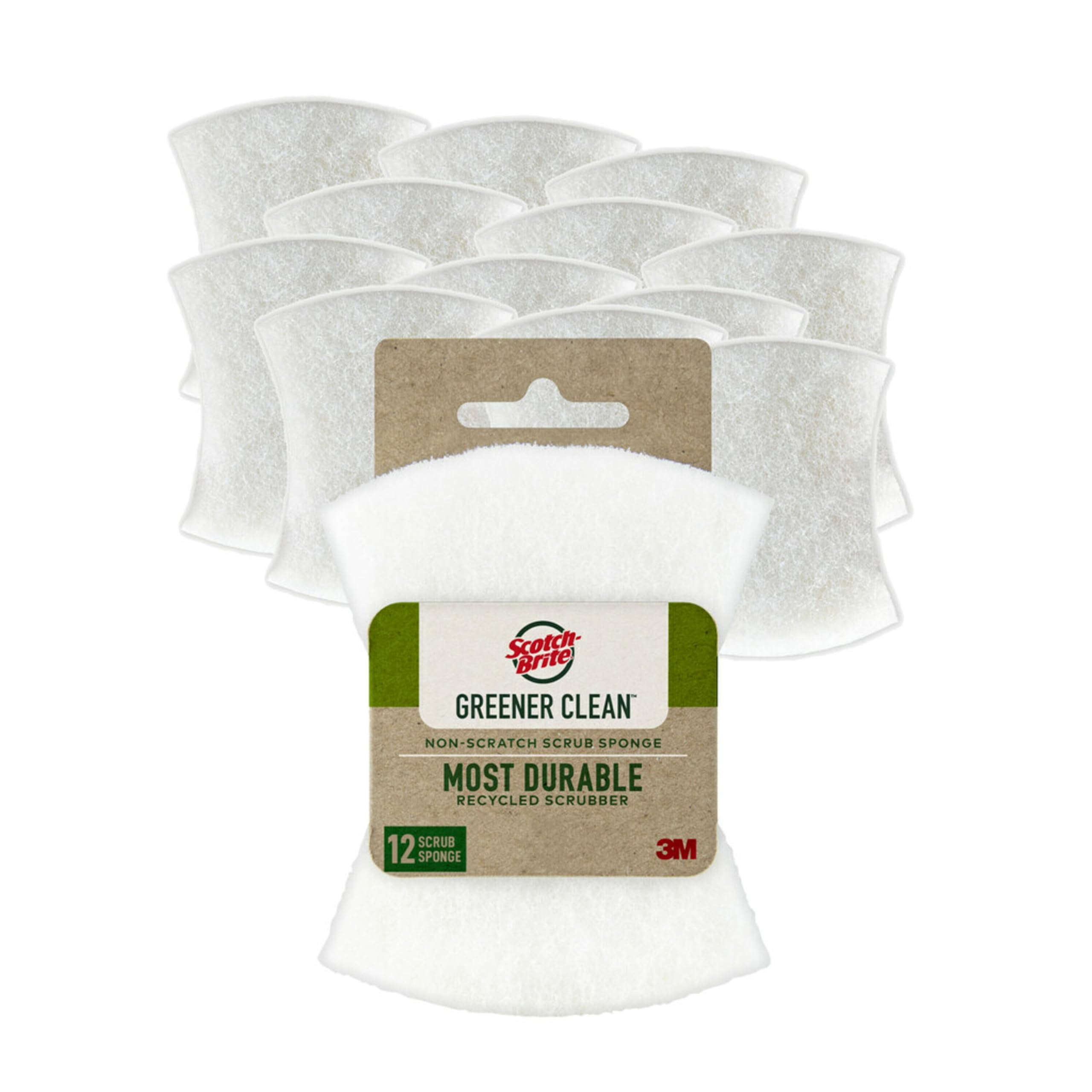 Scotch-Brite Greener Clean Non-Scratch Scrub Sponge, Sponge for Washing ...