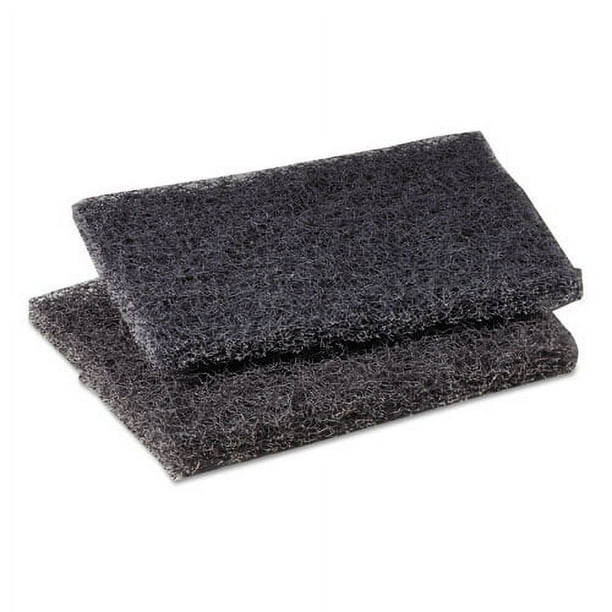 Scotch-Brite Griddle Polishing Pad, 4 x 5.25, Gray, 60/Carton - Walmart ...
