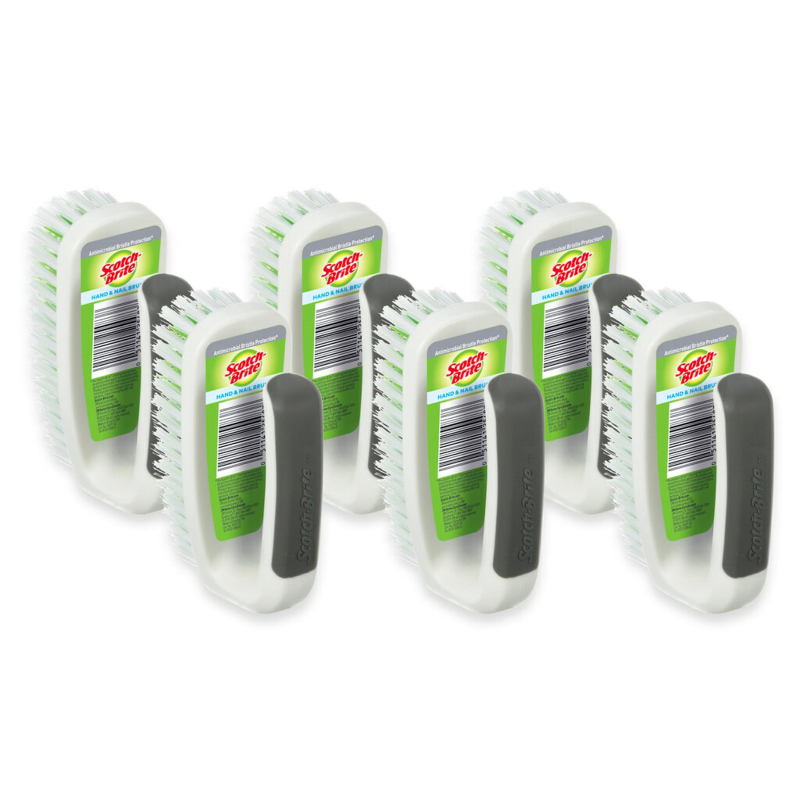 Scotch-Brite Hand & Nail Brush (6 Brushes Total) C55 - Walmart.com