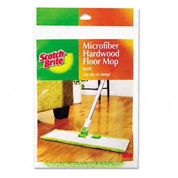 Scotch-Brite Hardwood Floor Mop Refill- Microfiber - Walmart Business ...