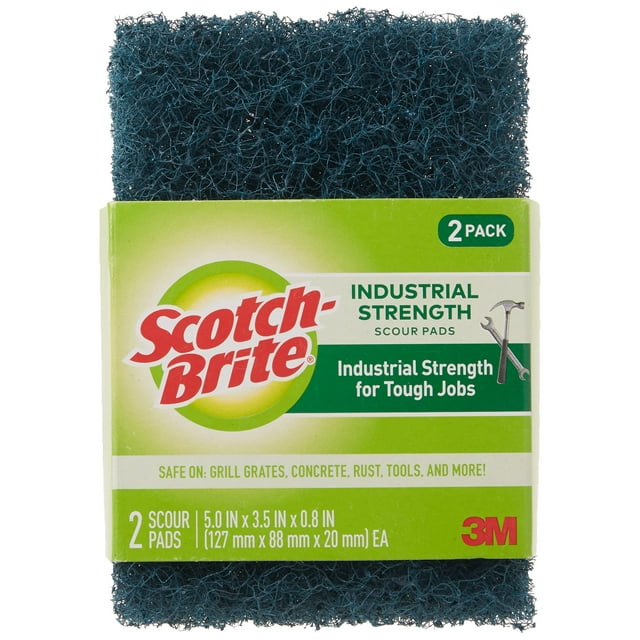 Scotch-Brite Heavy Duty Industrial Strength Scour Pad, 2 Scour Pads ...