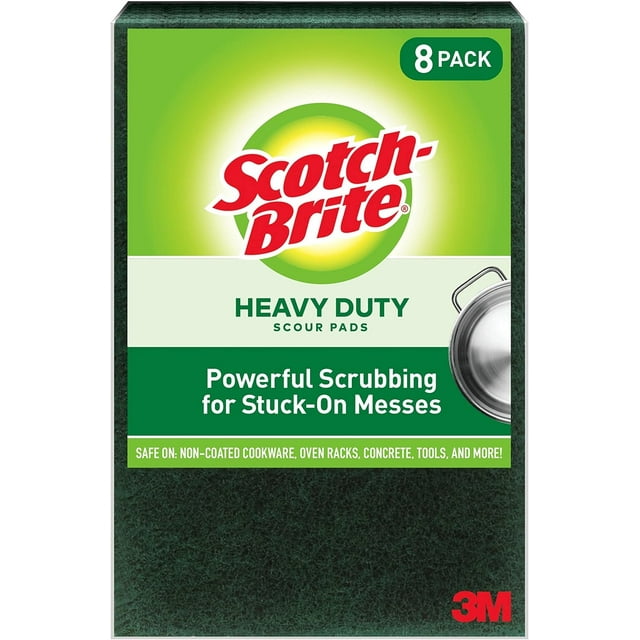Scotch-Brite Heavy Duty Large Scour Pads, Scouring Pads for Kitchen and ...