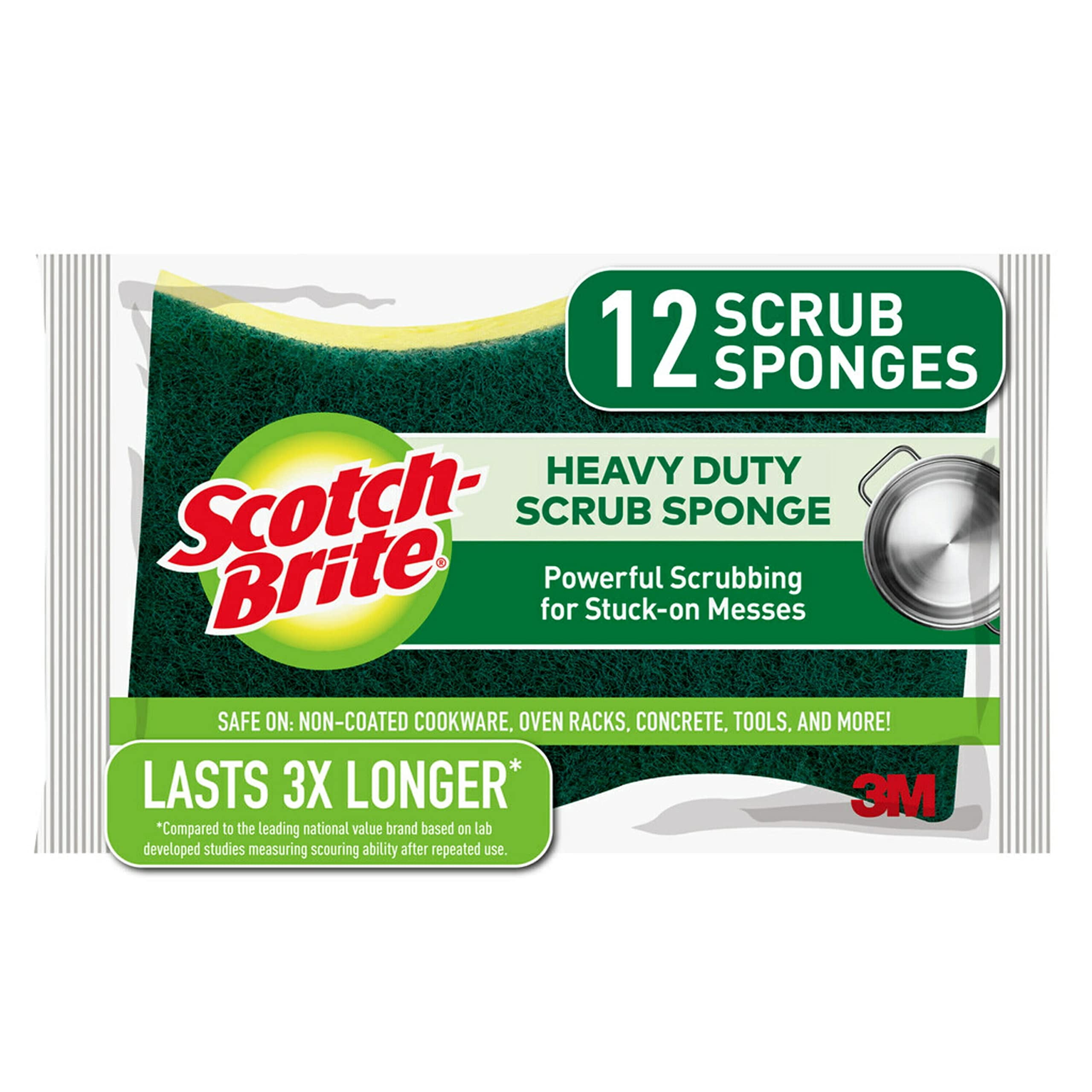 Scotch-Brite Heavy Duty Scrub Sponges, Sponges For Cleaning Kitchen And ...