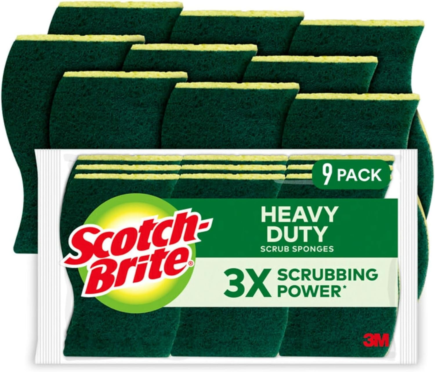Scotch-Brite Heavy Duty Scrub Sponges, Sponges for Cleaning Kitchen and ...