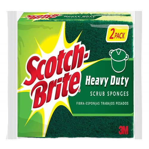 Scotch-Brite Heavy Duty Scrub Sponges, Stands Up To Stuck On Grime, 12 ...